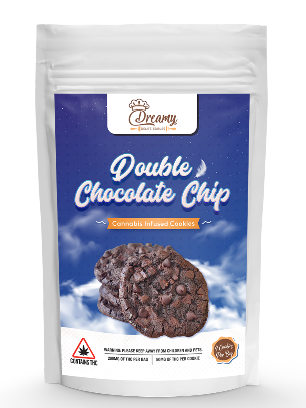 Double Chocolate Chip Canna Cookies – Dreamy Delite